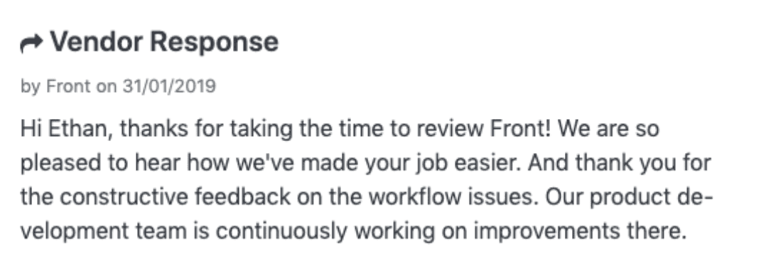 How to reply to positive customer reviews