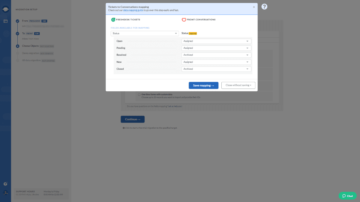 Help Desk Migration Integration | Front