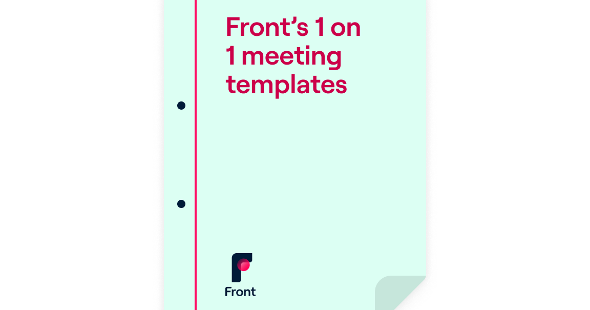 Front’s templates for effective 1 on 1 meetings | Front