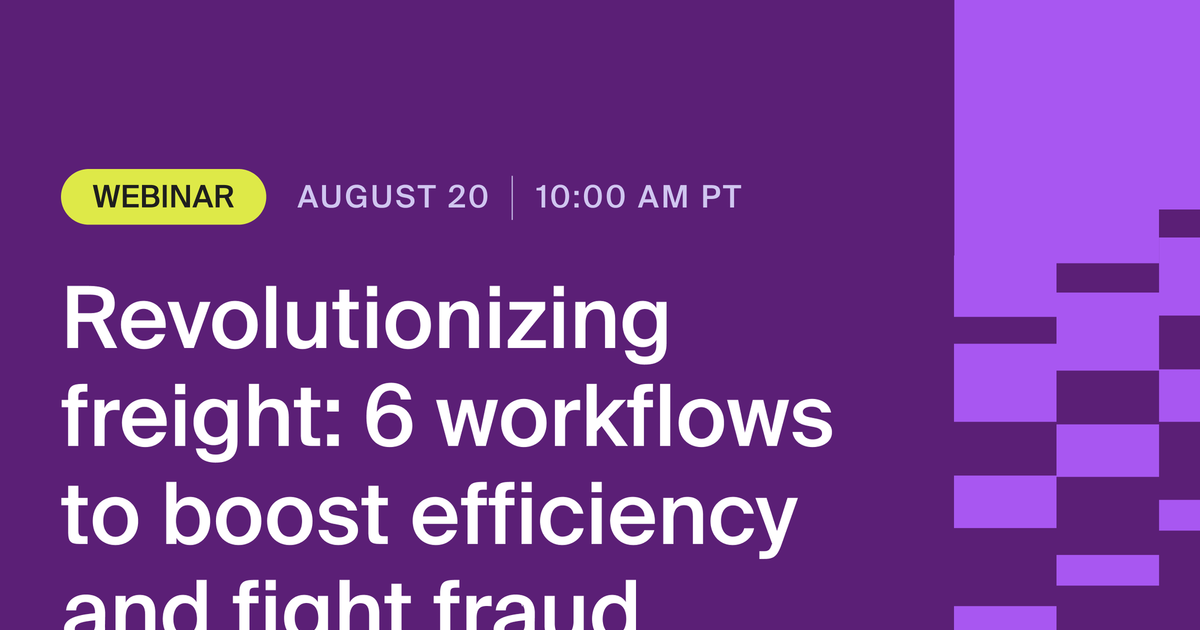 Revolutionizing freight: 6 workflows to boost efficiency and fight fraud | Front