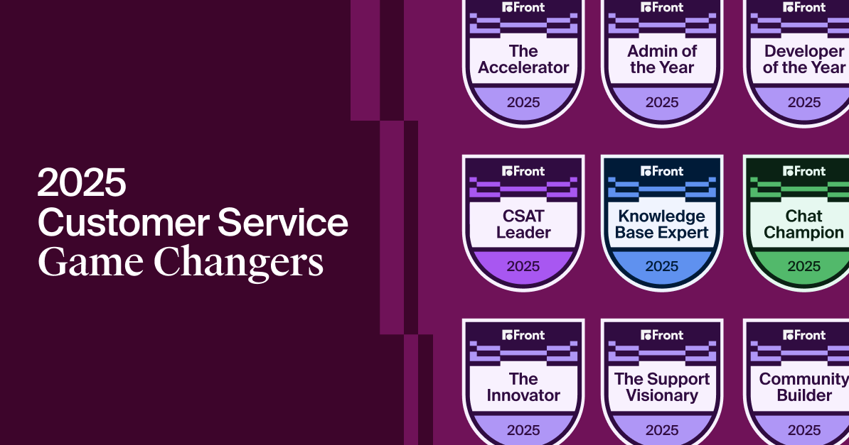 Meet the 2025 customer service Game Changers