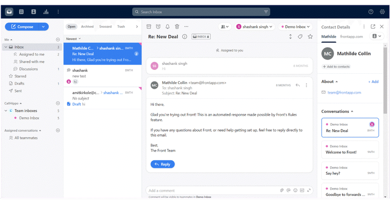 CallHippo Integration | Front