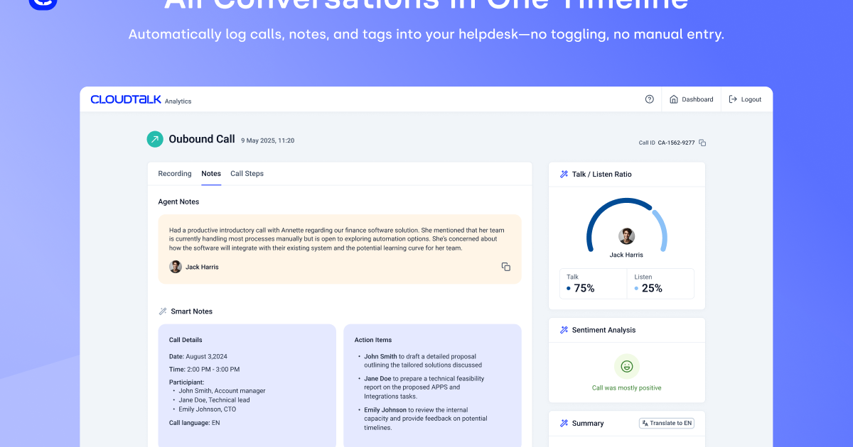 Cloudtalk Integration Front