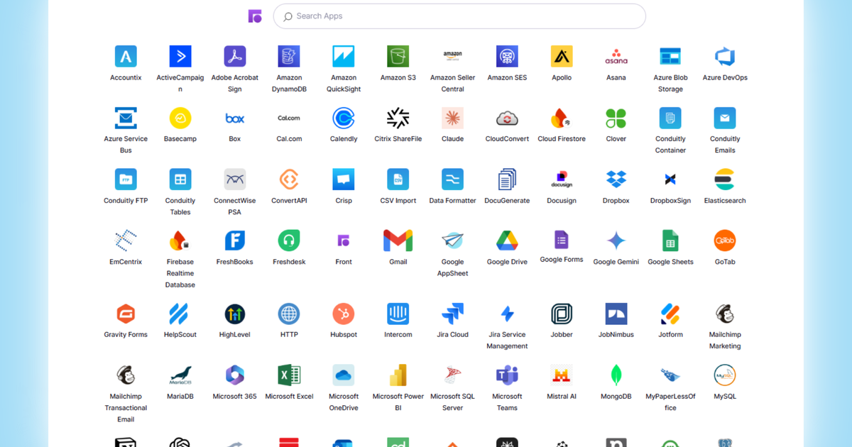 Conduitly Integration | Front