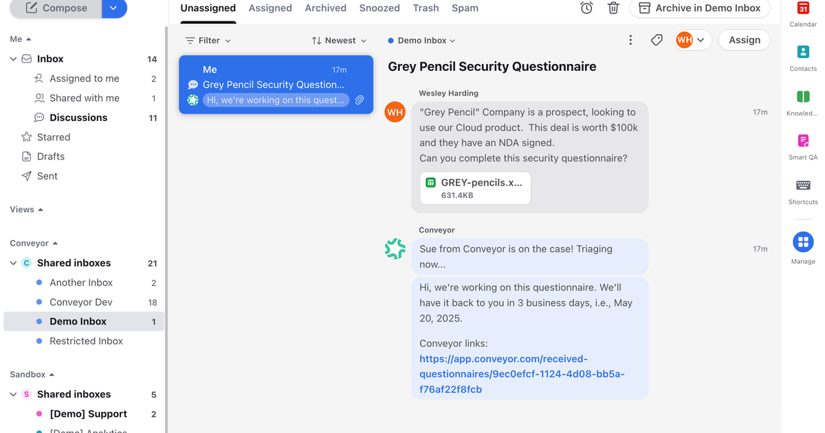 Conveyor Integration | Front