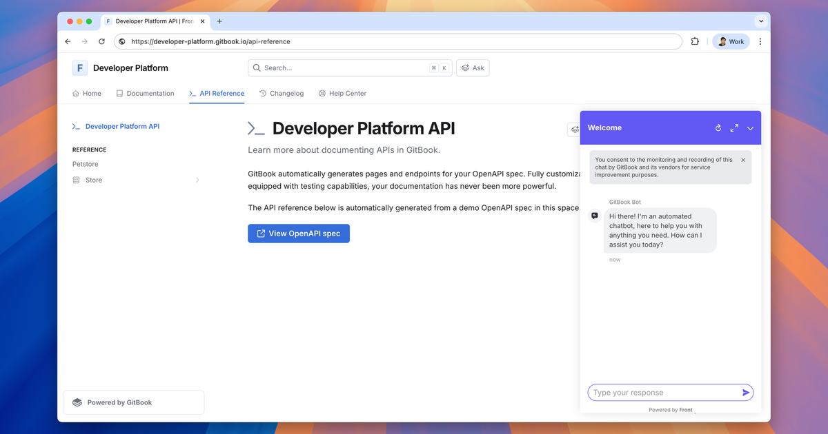 GitBook Integration | Front