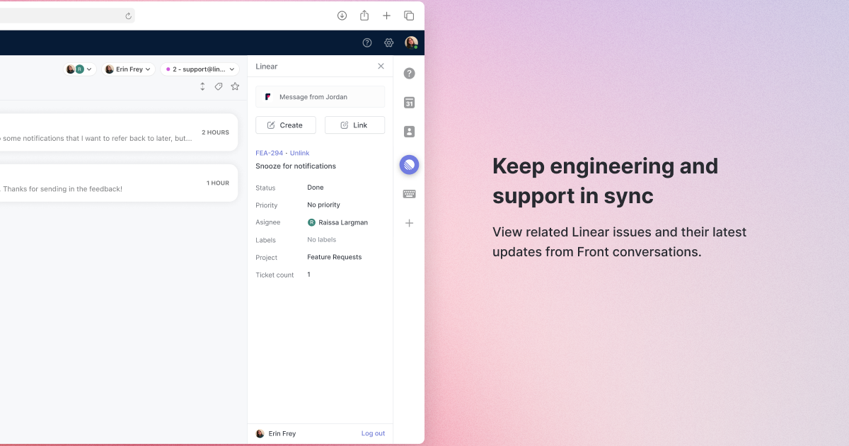 Linear Integration | Front