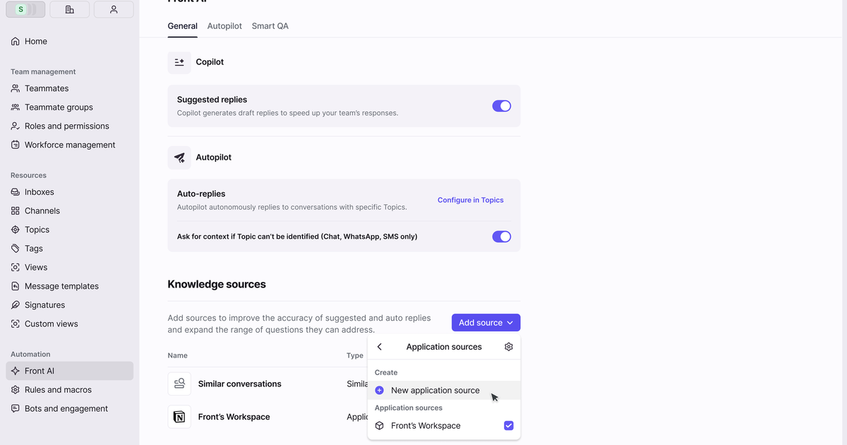 Notion Integration | Front