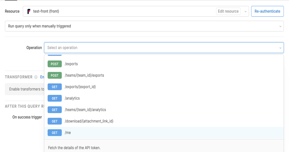 Retool Integration | Front