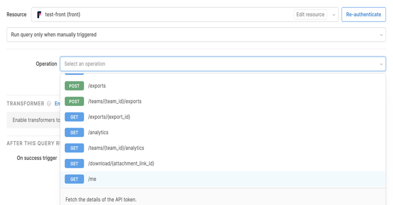 Retool Integration | Front