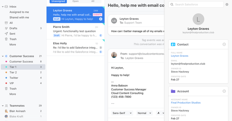 Salesforce Integration | Front