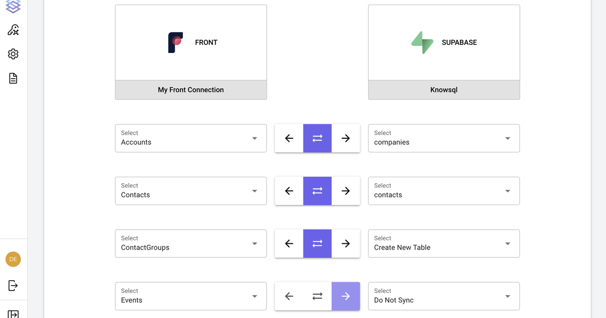 Stacksync Integration | Front