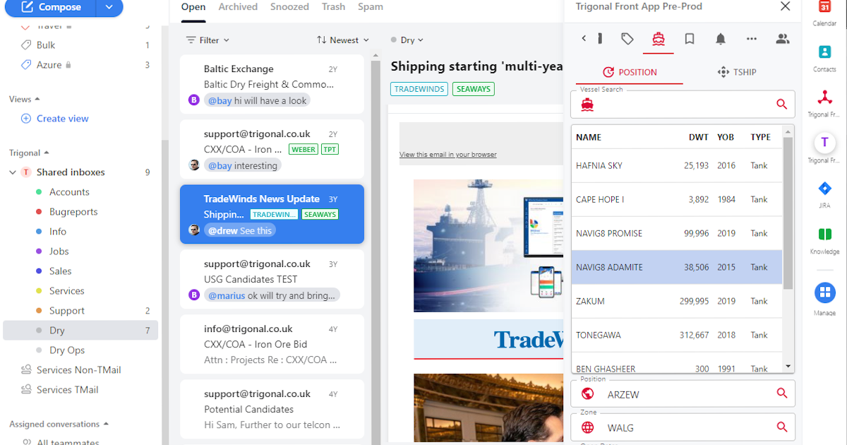 Trigonal Integration | Front