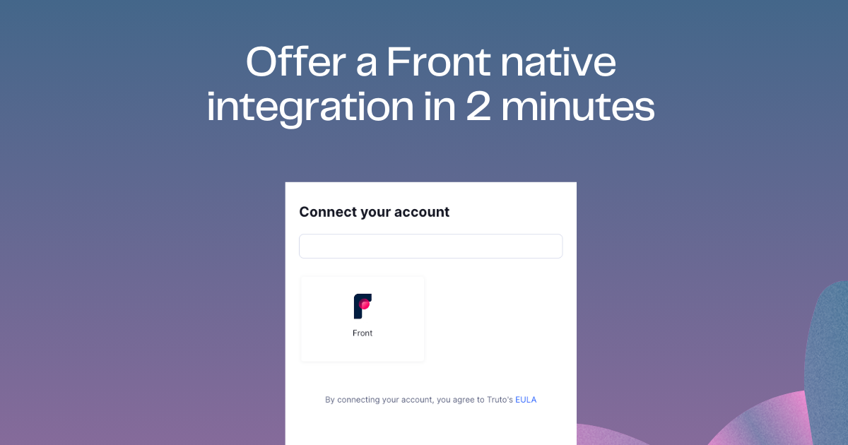 Truto Integration | Front