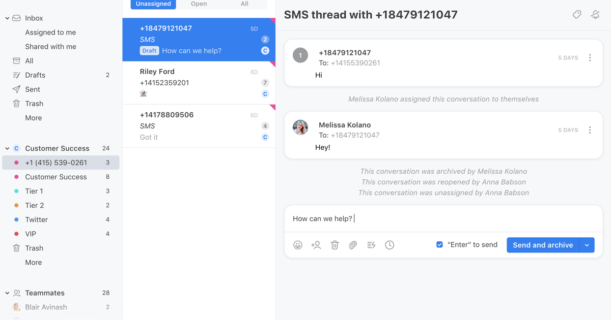 Twilio Sms Integration Front