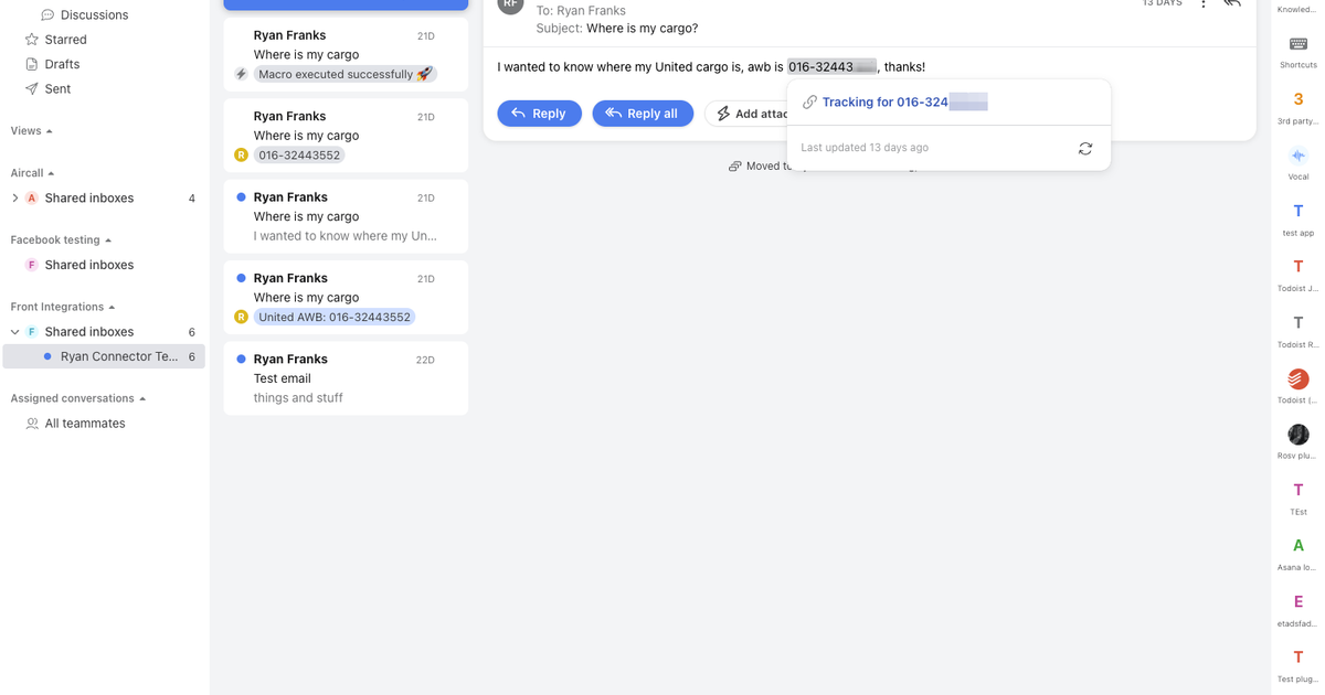 United Cargo Integration | Front